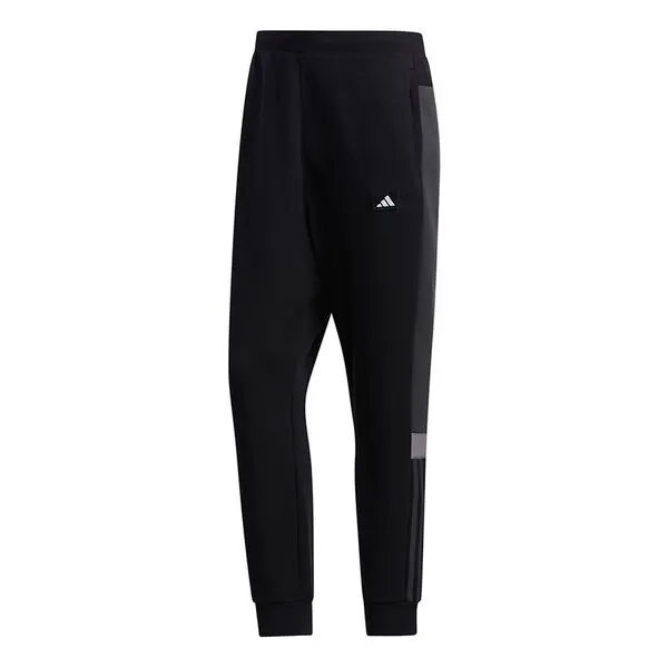 Adidas Ub Pnt Dk Colorblock Logo Casual Bundle Feet Sports Pants - Black