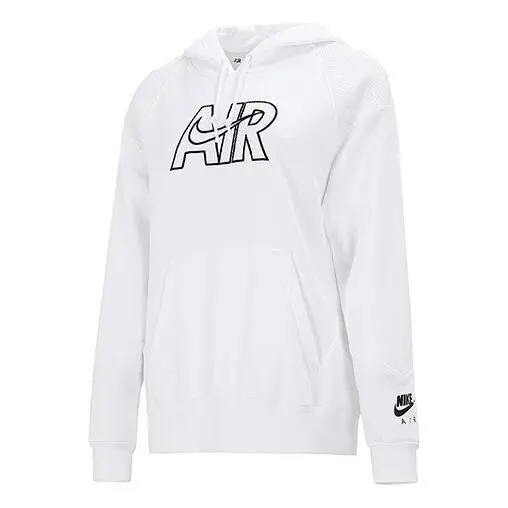 Nike As Nsw Air Fleece Hooded Pullover - White