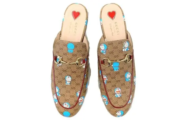 Gucci X Doraemon Princetown Slippers