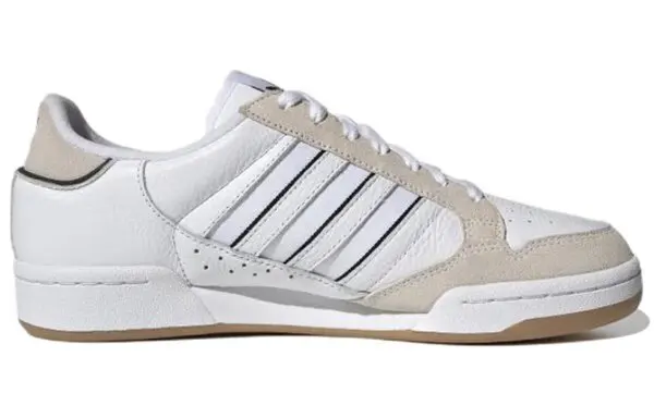 Adidas Continental 80 Stripes Sneakers - White/grey
