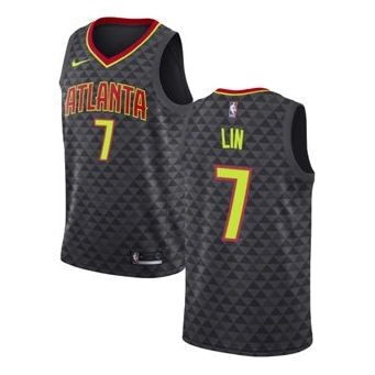 Nike Nba Atlanta Hawks Jeremy Lin Jersey - Black/gray