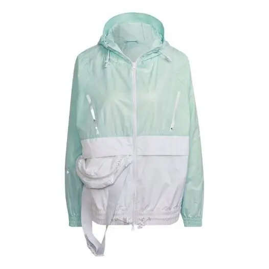 Adidas Sports Hooded Zipper Jacket - Tan