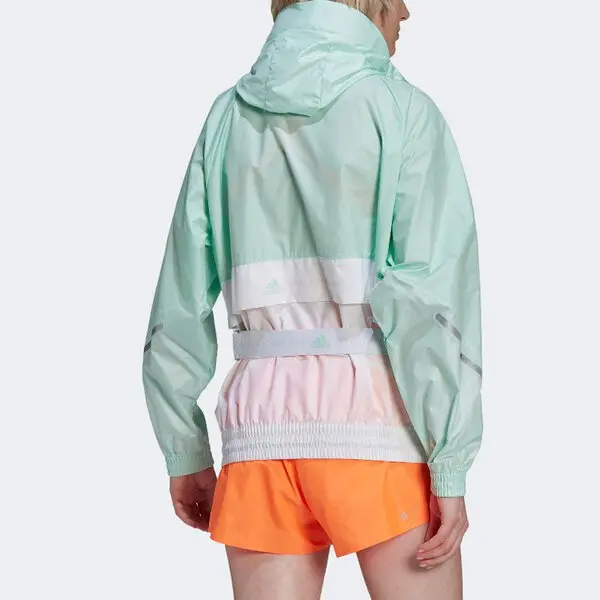 Adidas Sports Hooded Zipper Jacket - Tan