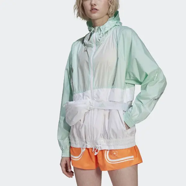 Adidas Sports Hooded Zipper Jacket - Tan