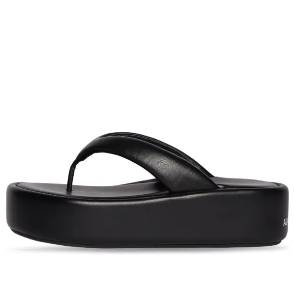 Balenciaga Rise Platform Thong Sandals - Black