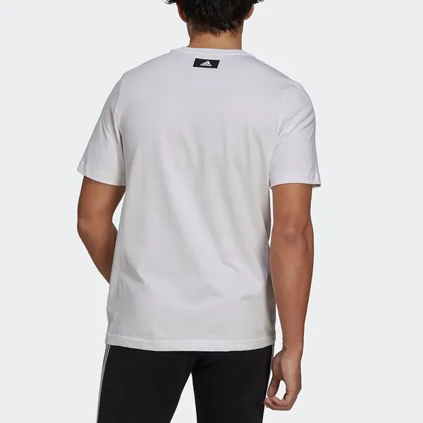 Adidas 3bar Logo Tee Logo Printing Sports Short Sleeve