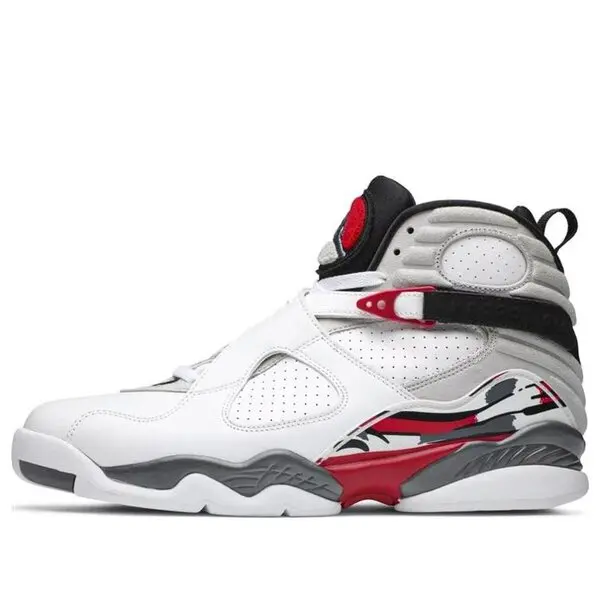 JORDAN Retro High Top Sneakers - White/black-true Red