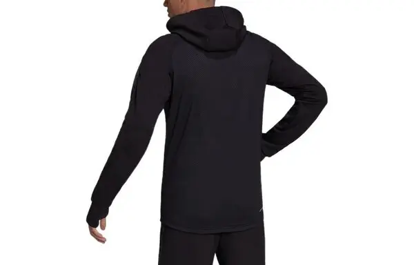 Adidas Logo Full-zip Hoodie With Stripe Detailing