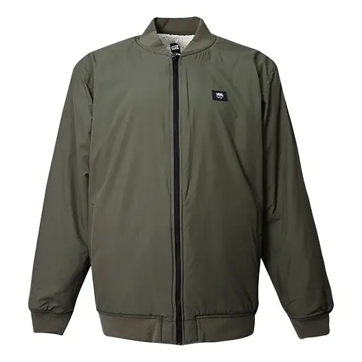 VANS Reversible Lamb's Wool Bomber Jacket - Green