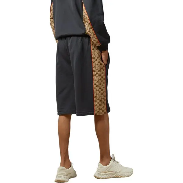 Gucci Gg Monogram Paneled Shorts