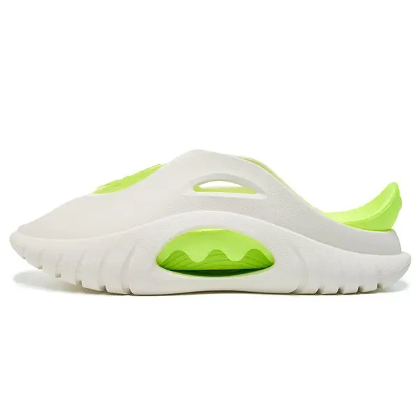 RIGORER Shark Sandals - White/lemon Green