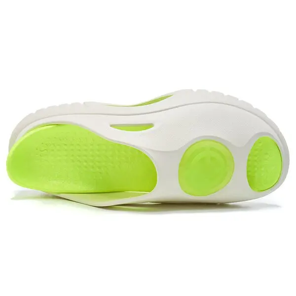 RIGORER Shark Sandals - White/lemon Green