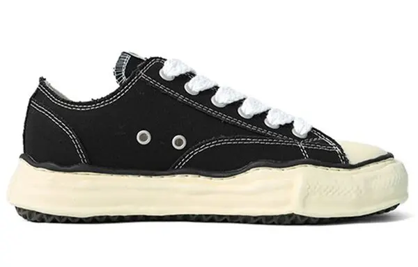 Mihara Yasuhiro Peterson Vl Og Sole Canvas Low-top Sneakers - Black