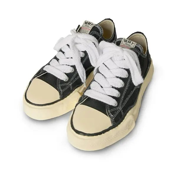 Mihara Yasuhiro Peterson Vl Og Sole Canvas Low-top Sneakers - Black