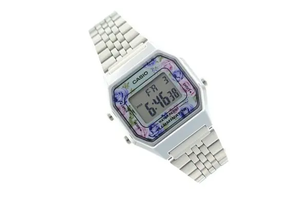 Casio Water Resistant Digital Watch - Silver