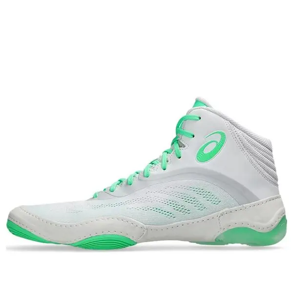 Asics Split Elite Wrestling Shoes - White/new Leaf