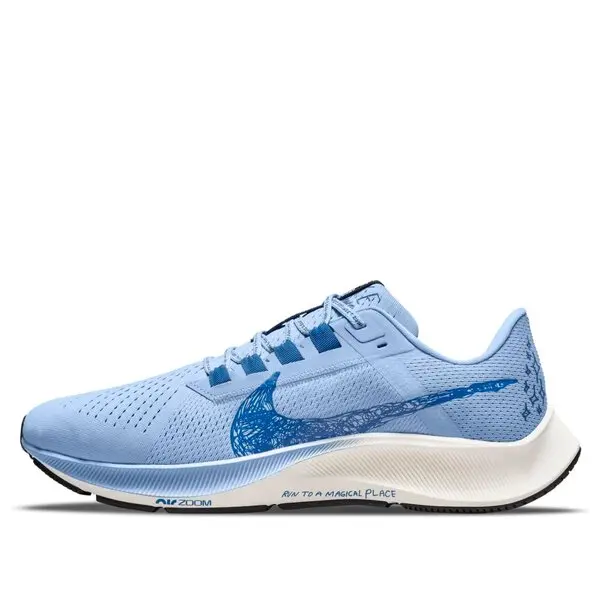 Nike X Nathan Bell Air Zoom Pegasus 38 A.i.r. 'run To A Magical Place Aluminum' Sneakers - Blue/orange/white