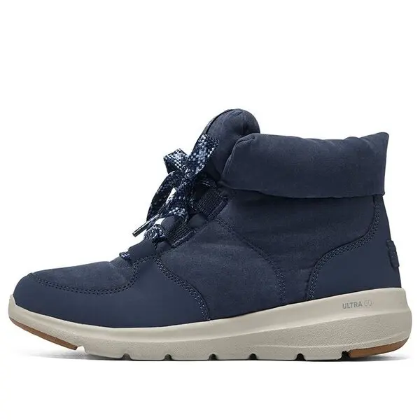 Sketchers Glacial Ultra 'trend Up' High Top Boots - Navy