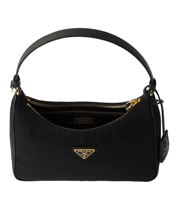 Prada Re-edition 2005 Re-nylon And Saffiano Mini Bag - Black