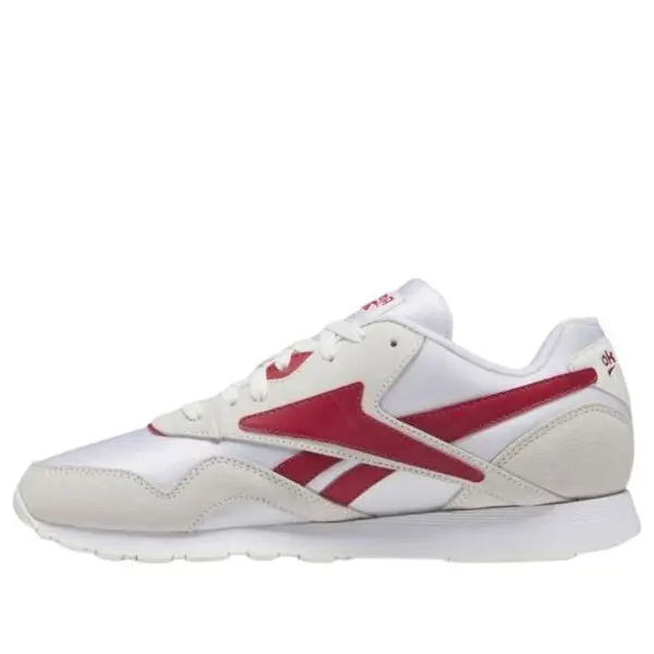 REEBOK Classic Nylon Plus 1994 Athletic Shoes - White/grey/red