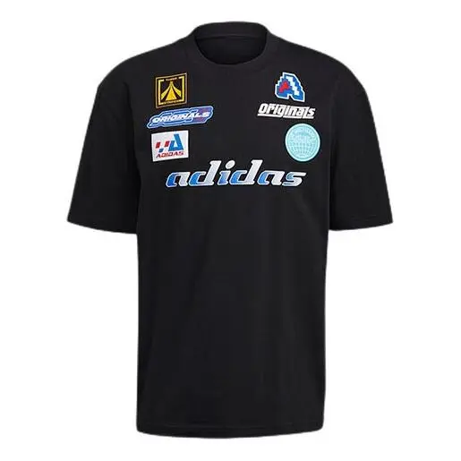 Adidas Originals Printed Short Sleeve T-shirt - Black