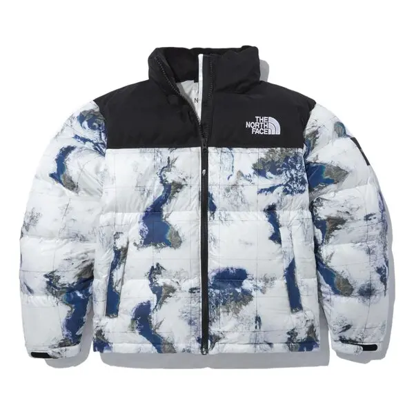The North Face Fw22 Logo Down Jacket - Multi Color