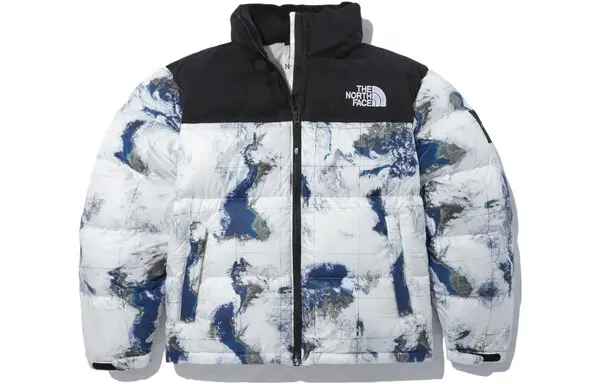The North Face Fw22 Logo Down Jacket - Multi Color