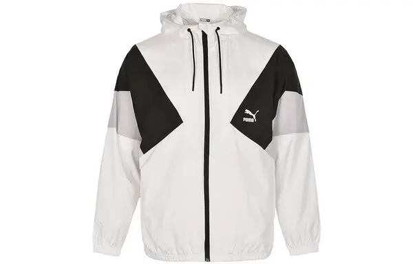 PUMA Colorblock Logo Hooded Jacket