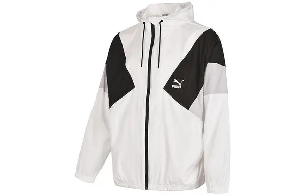 PUMA Colorblock Logo Hooded Jacket