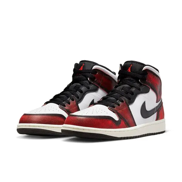JORDAN 1 Mid Se 'wearaway Chicago' Sneakers - Red/black/white