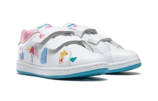 REEBOK X Peppa Pig Royal Complete Cln 2.0 2v "suzy Sheep, Candy Cat And Teddy" Casual Sneakers