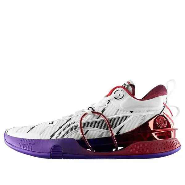 LI-NING Speed "toronto Raptors" Basketball Sneakers - White/purple/red