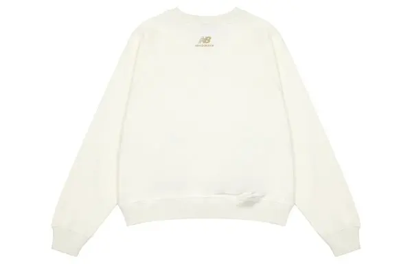 NEW BALANCE Casual Pocket Sweatshirt - White/brown