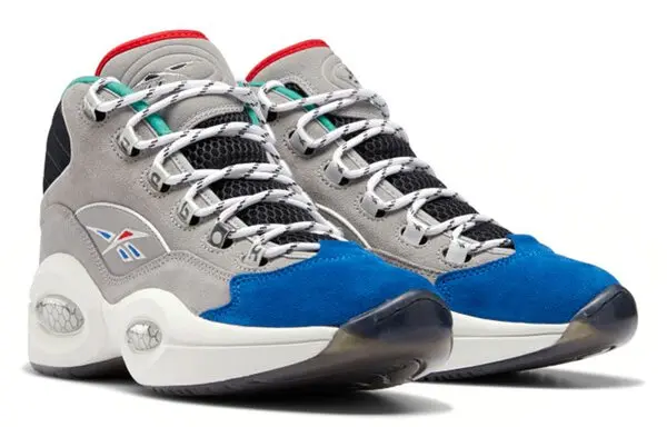 REEBOK Question Mid "draft Night" Sneakers - Black/gray/blue