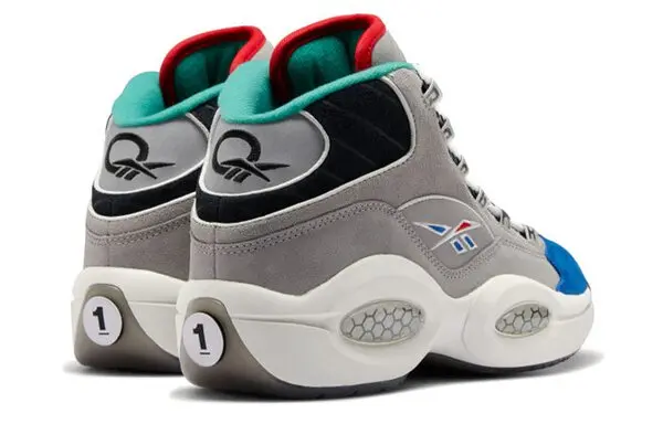 REEBOK Question Mid "draft Night" Sneakers - Black/gray/blue