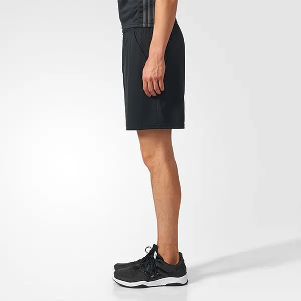 Adidas Solid Color Elastic Waistband Casual Shorts