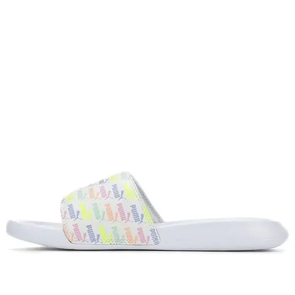PUMA Popcat Mini Logo Slides - White