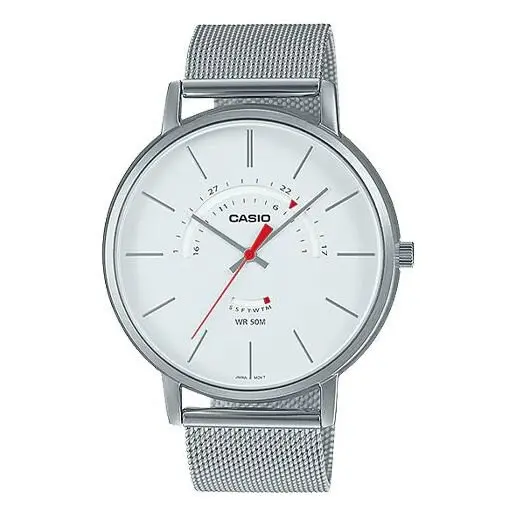 Casio Analog Quartz Watch With Mesh Strap - Default Color