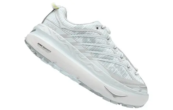 Hoka One One Mafate Origins Trail Running Shoes - White/gray