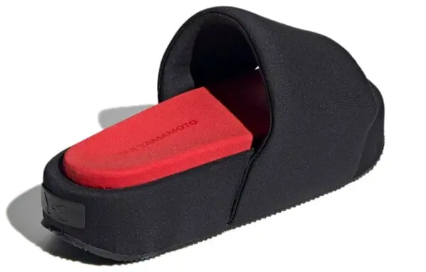 Adidas Y-3 Slip-on Slides - Black/red