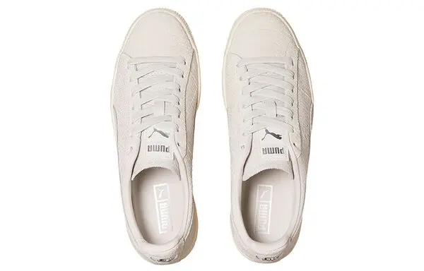 PUMA Clyde Snakeskin Print Sneakers - Khaki