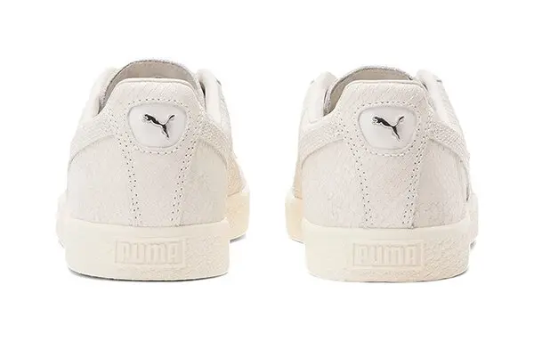 PUMA Clyde Snakeskin Print Sneakers - Khaki