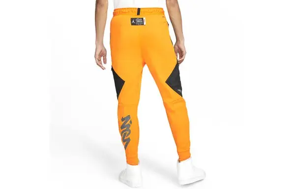 JORDAN X Naruto Uzumaki Zion 1 Sweatpants 'orange