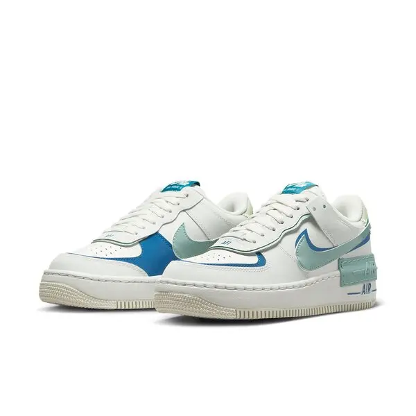 Nike Force 1 Low Shadow Sneakers - White/blue/whisper