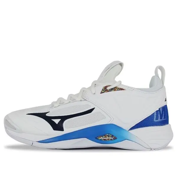 Mizuno Wave Momentum 2 Athletic Shoe - White/black/blue