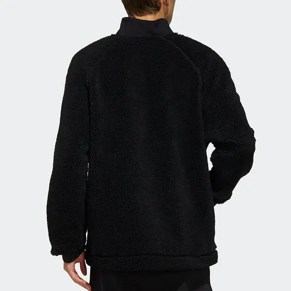 Adidas Splicing Polar Fleece Zip-up Jacket - Black