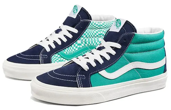 VANS Sk8-mid Reissue Sneakers - Blue/green