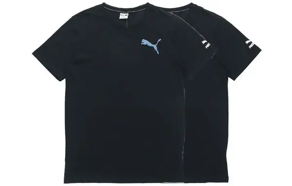 PUMA Casual Graphic T-shirt 'black White Blue