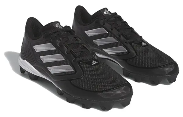 Adidas Purehustle 3 Md Athletic Shoes - Core Black/silver Metallic