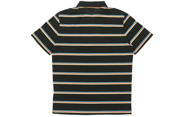 PUMA Downtown Stripe Polo Tee Shirt - Black
